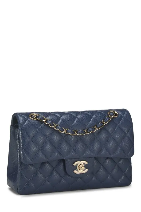 Chanel Quilted Caviar Classic Double Flap Small