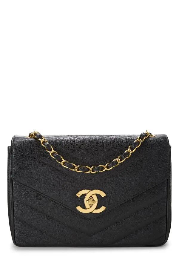 Chanel Caviar Chevron Flap