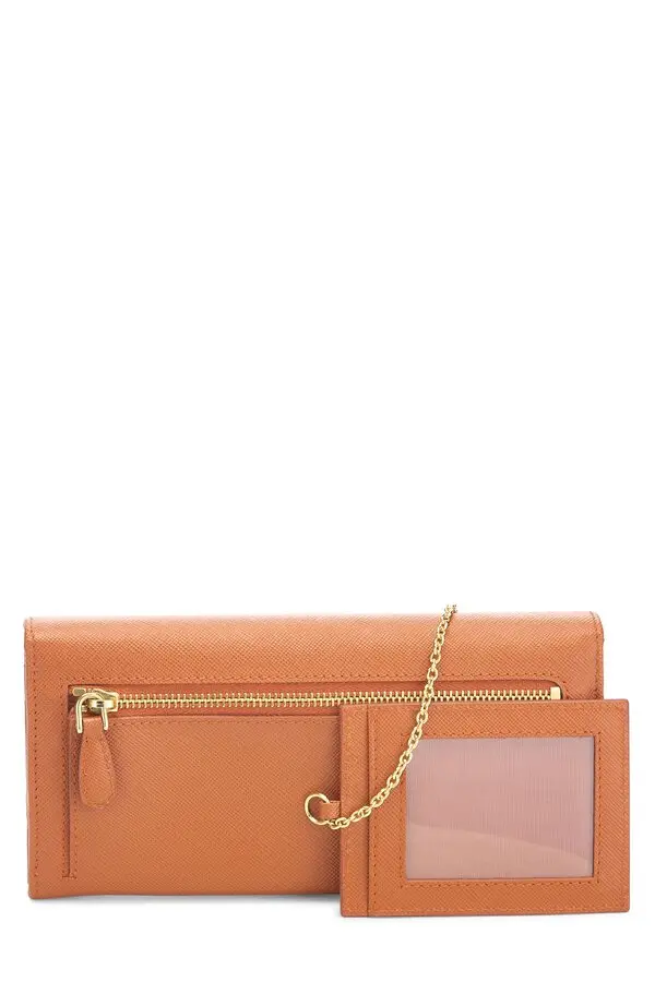 Prada Saffiano Bow Continental Wallet