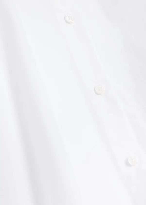 Another Tomorrow Oversized Short-sleeve Cotton-poplin Shirt