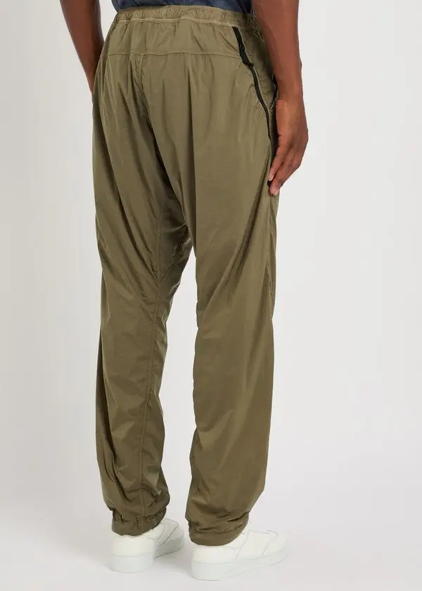 Stone Island Tapered-leg Stretch-nylon Trousers - Green Dark