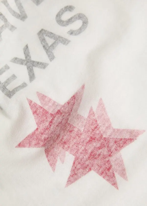 COLE BUXTON Paris Texas Printed Cotton T-shirt
