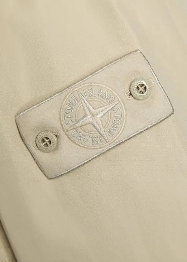 Stone Island Ghost Hooded Cotton-poplin Parka Jacket
