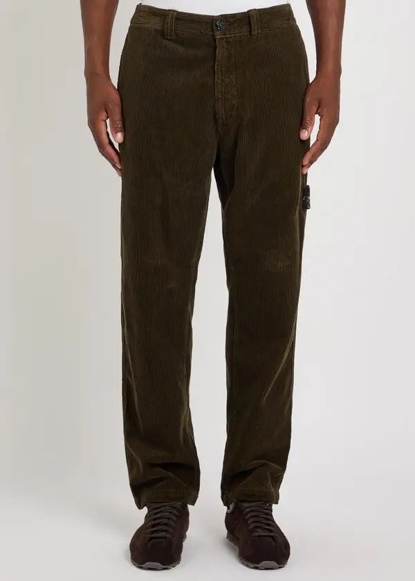 Stone Island Straight-leg Corduroy Trousers
