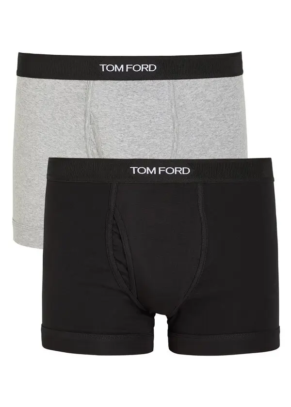 TOM FORD Logo Stretch-cotton Boxer Briefs