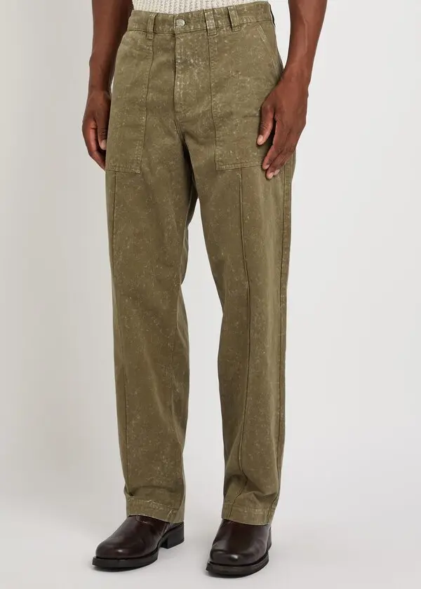 FORET Straight-leg Cotton Trousers