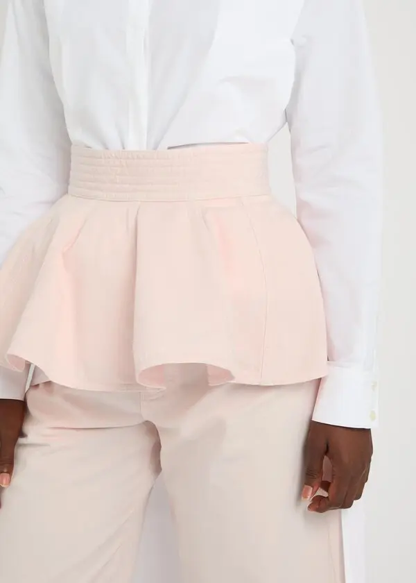Alaïa Peplum Denim Belt