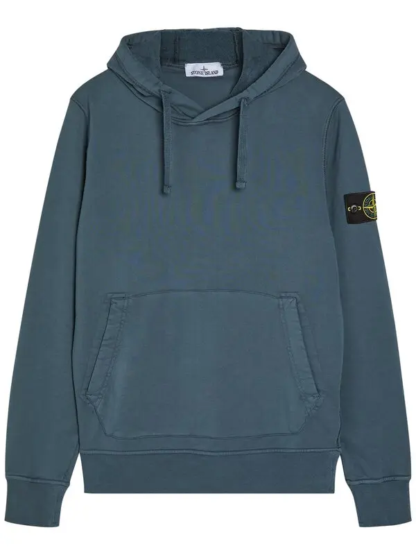 Stone Island Hooded Cotton Sweatshirt
