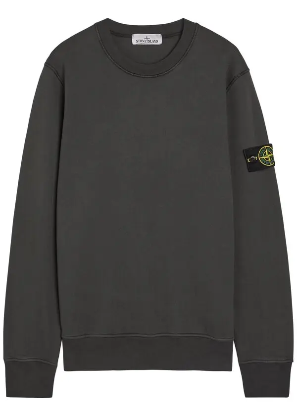 Stone Island Logo Cotton Sweatshirt