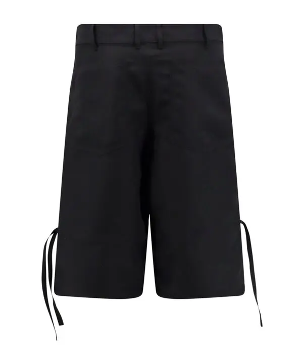 Comme Des Garçons Strap-detailed Bermuda Shorts