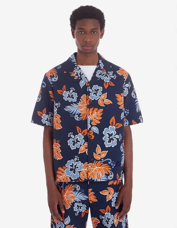 Maison Kitsuné Floral Printed Resort Shirt