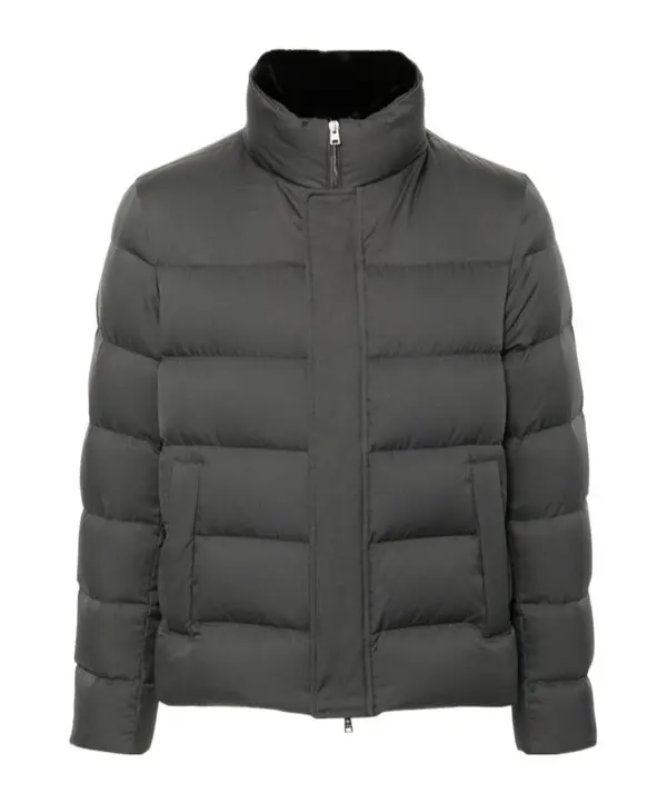 Herno High-neck Down Jacket - Grey