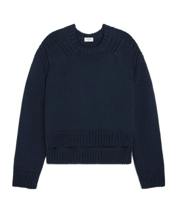 Celine Crewneck Sweater In Cotton