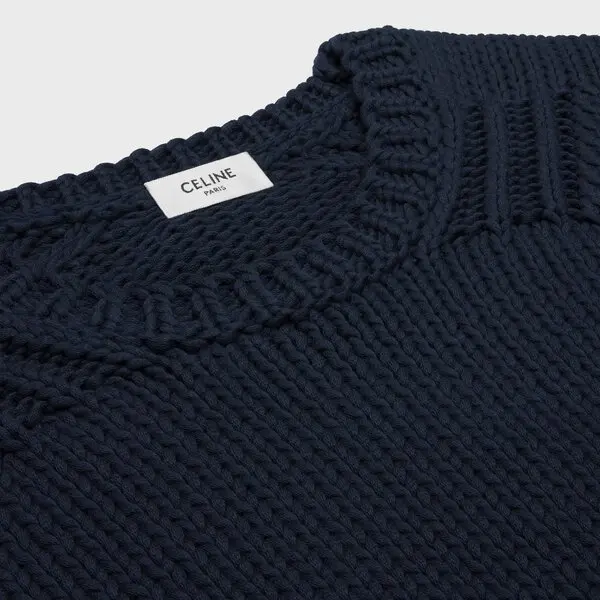 Celine Crewneck Sweater In Cotton