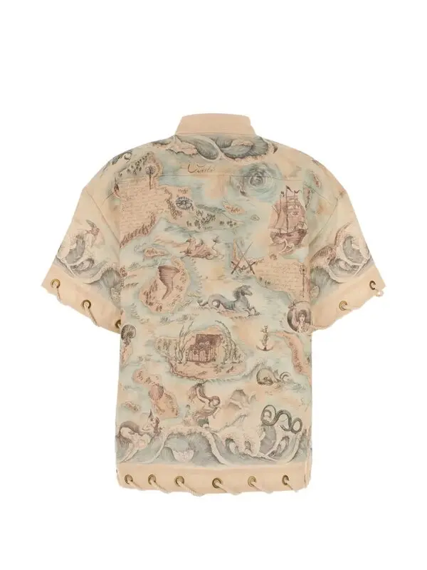 Zimmermann Patterned Short-sleeved Shirt