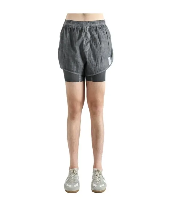 Satisfy Layered Drawstring Shorts