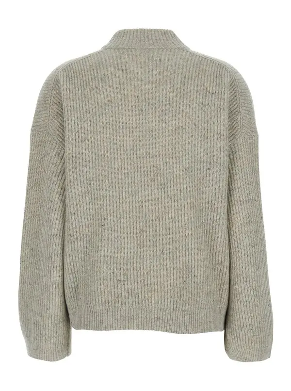 Brunello Cucinelli Lurex Ribbed Knitted Sweater