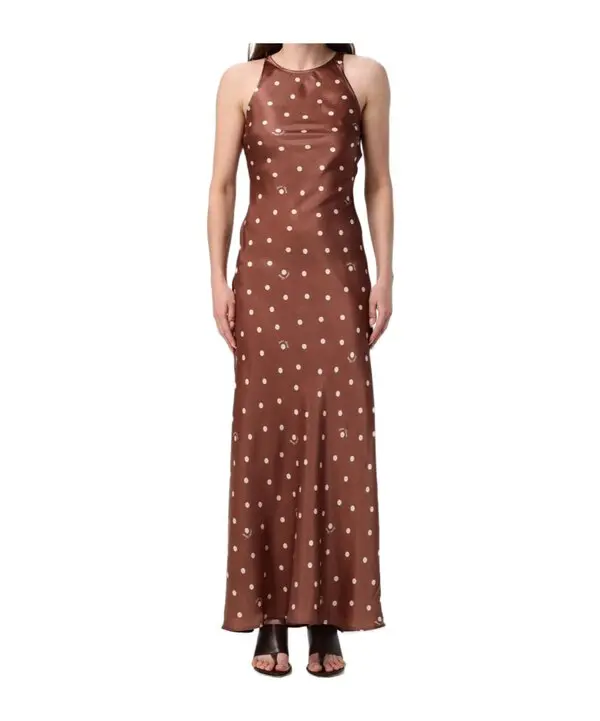 MC2 SAINT BARTH Katy Polka Dot Maxi Dress