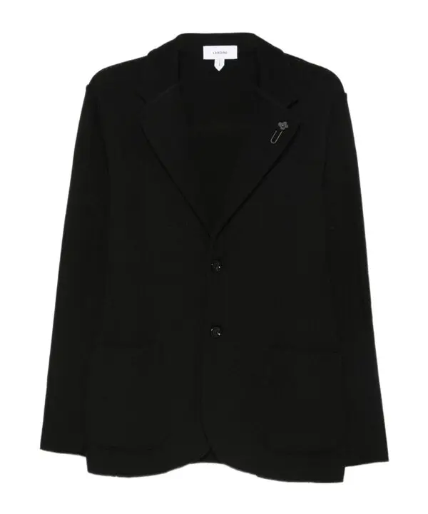 LARDINI Patch-pockets Wool Blazer