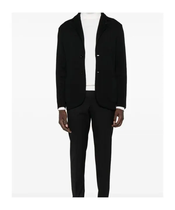 LARDINI Patch-pockets Wool Blazer