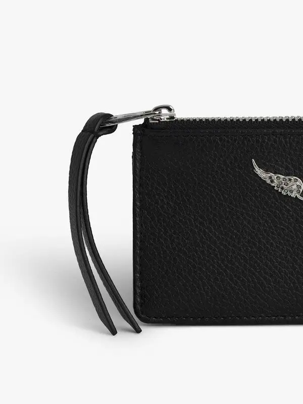 Zadig&Voltaire Signature Wings Zip Card Holder