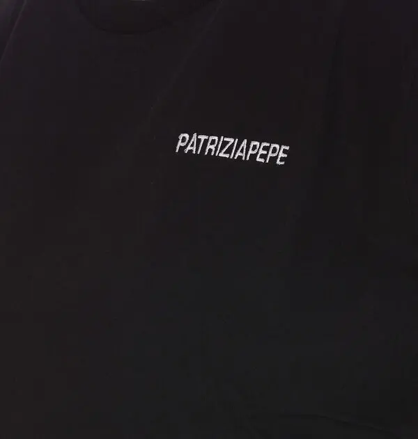 Patrizia Pepe Logo Embroidered Jersey T-shirt