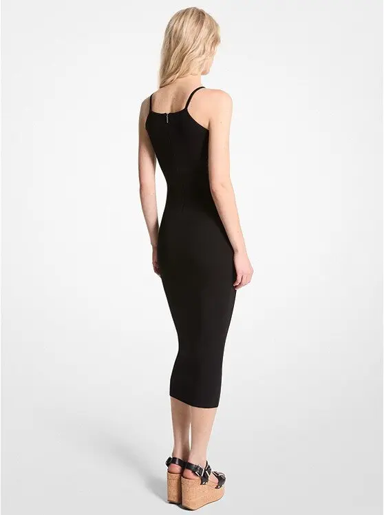 Michael Kors Sleeveless Cut-out Midi Dress