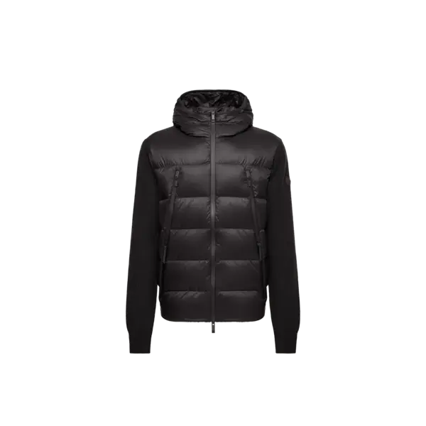 Moncler Wool Padded Zip-up Cardigan