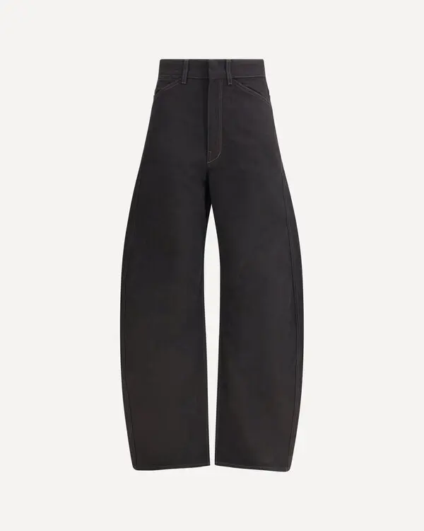 LEMAIRE Barrel Pants - Black