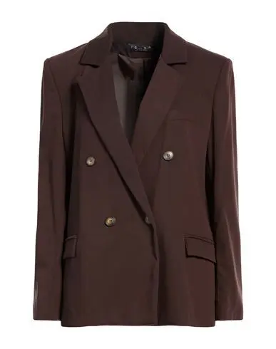 KAOS Blazer Chocolate Size Polyester, Tencel, Elastane