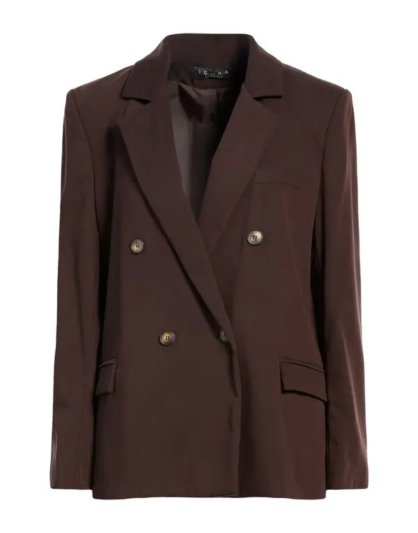 KAOS Blazer Chocolate Size Polyester, Tencel, Elastane
