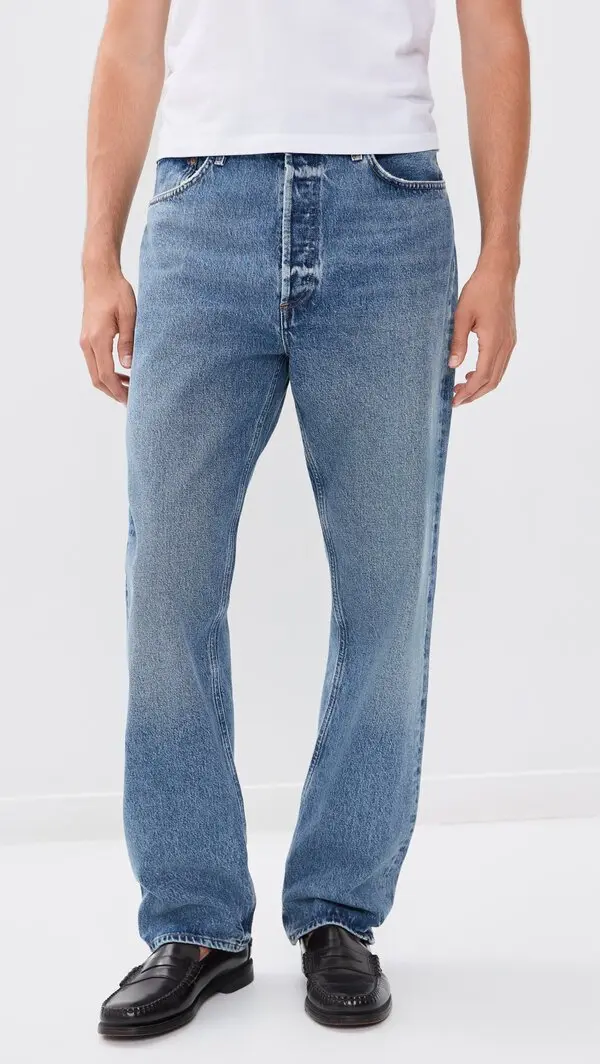 AGOLDE Relaxed Straight Leg Jeans - Friction