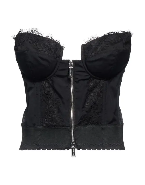 Dsquared2 Top Size Cotton, Polyamide, Elastane - Black