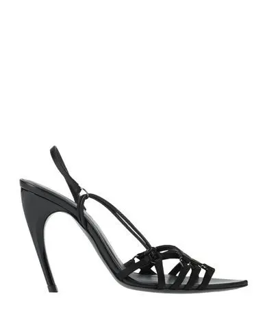 NENSI DOJAKA Sandals Size Textile Fibers, Leather - Black