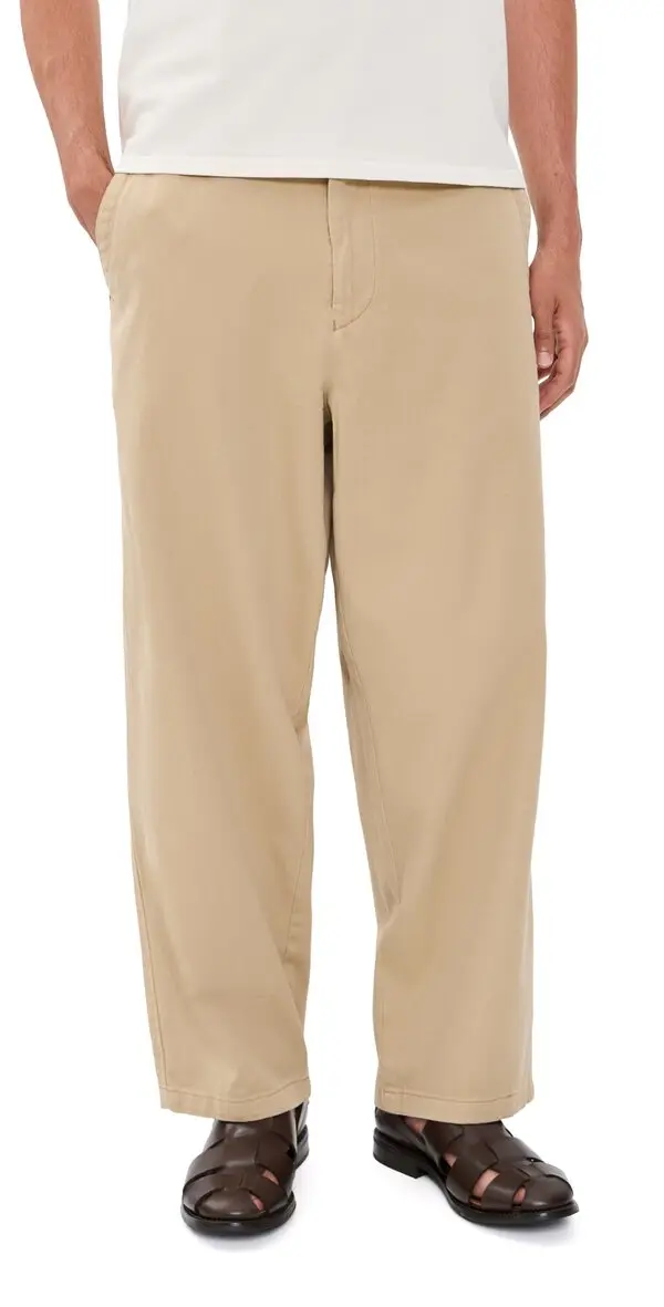 CORRIDOR Wide Twill Pants - Tan