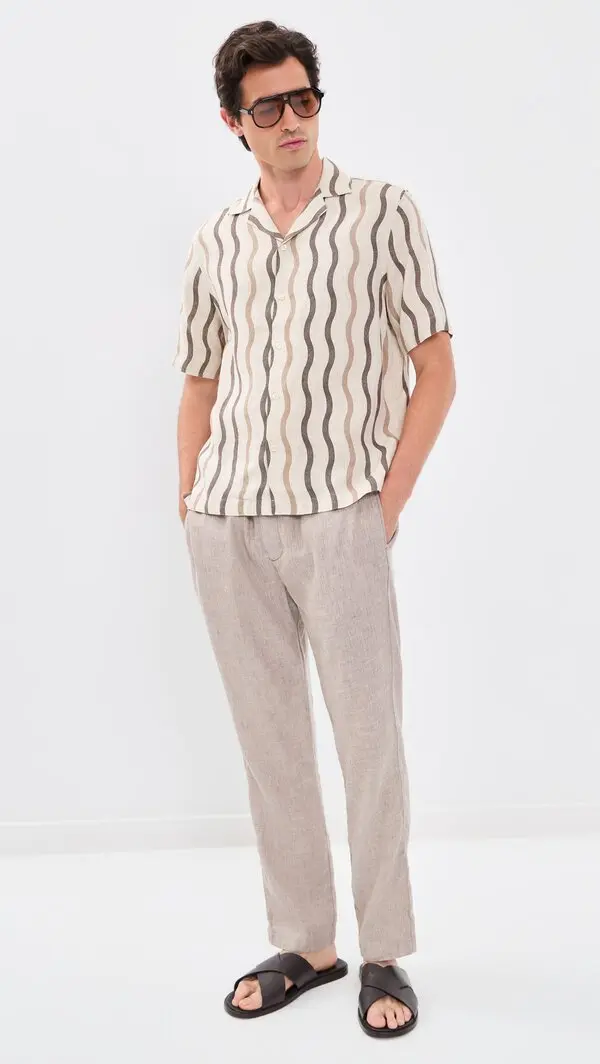 Frescobol Carioca Oscar Linen Chino Pants