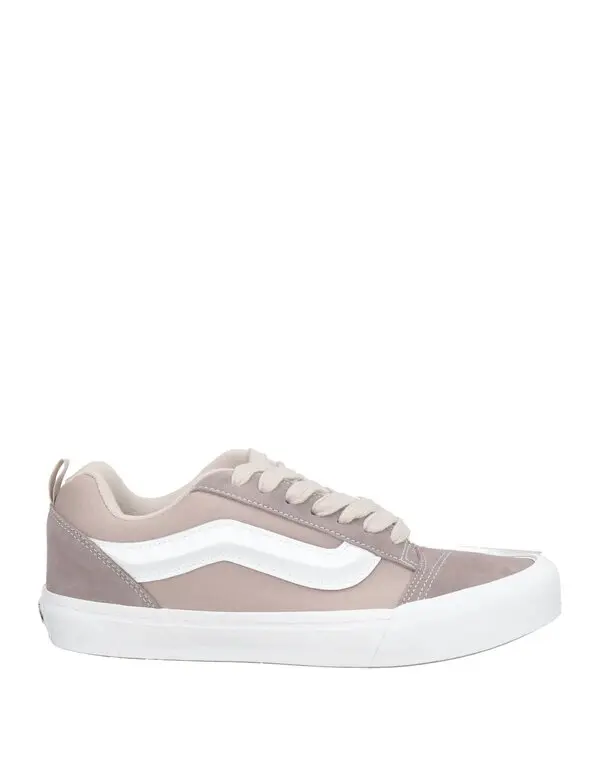 VANS Sneakers Taupe Size Textile Fibers, Leather