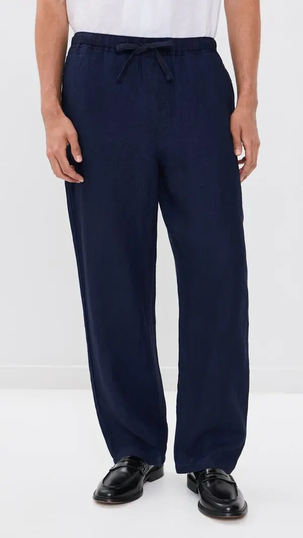 FRAME Drawstring Linen Pants