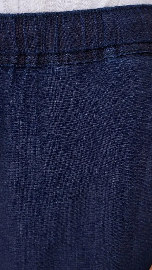 FRAME Drawstring Linen Pants