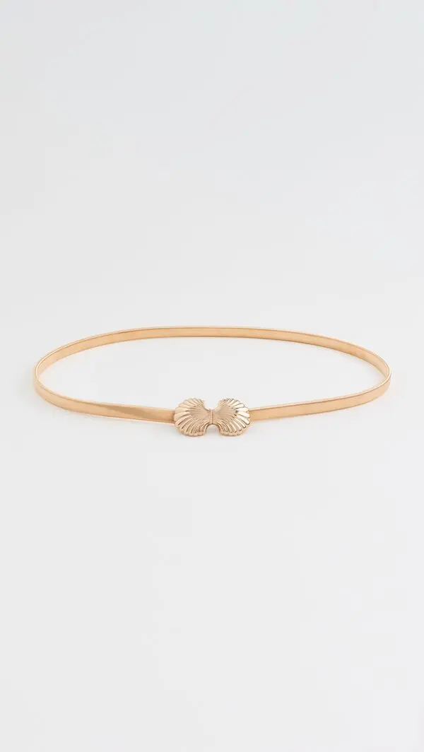 Lele Sadoughi Shell Chain Stretch Belt