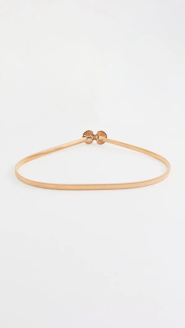Lele Sadoughi Shell Chain Stretch Belt