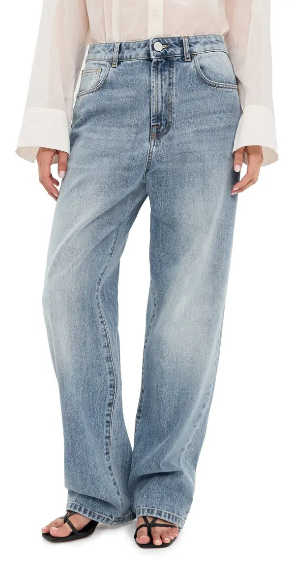 RÓHE Bruun Signature Baggy Denim Jeans - Classic Blue