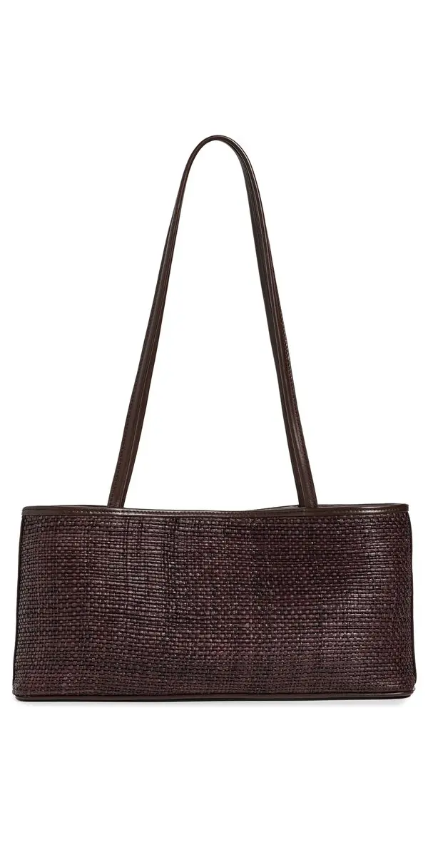 BEMBIEN Naomi Raffia Shoulder Bag - Brown
