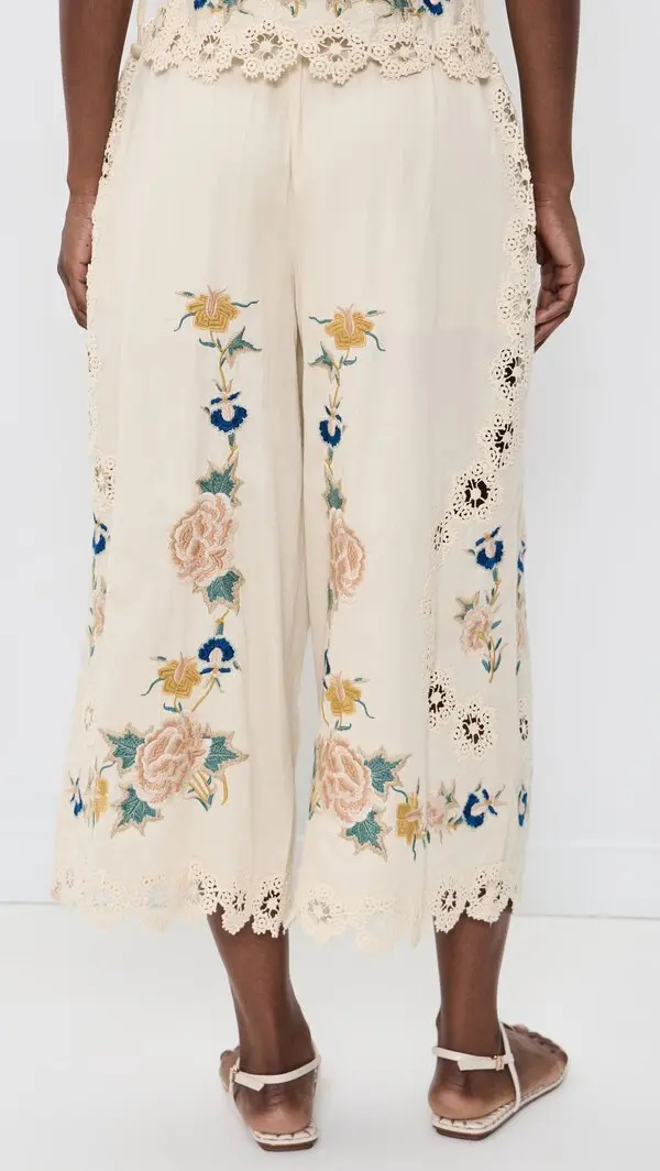 Sea Adonna Embroidered Pants