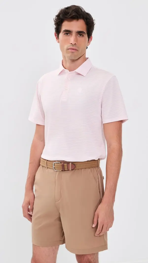 QUIET GOLF Remy Stripe Polo