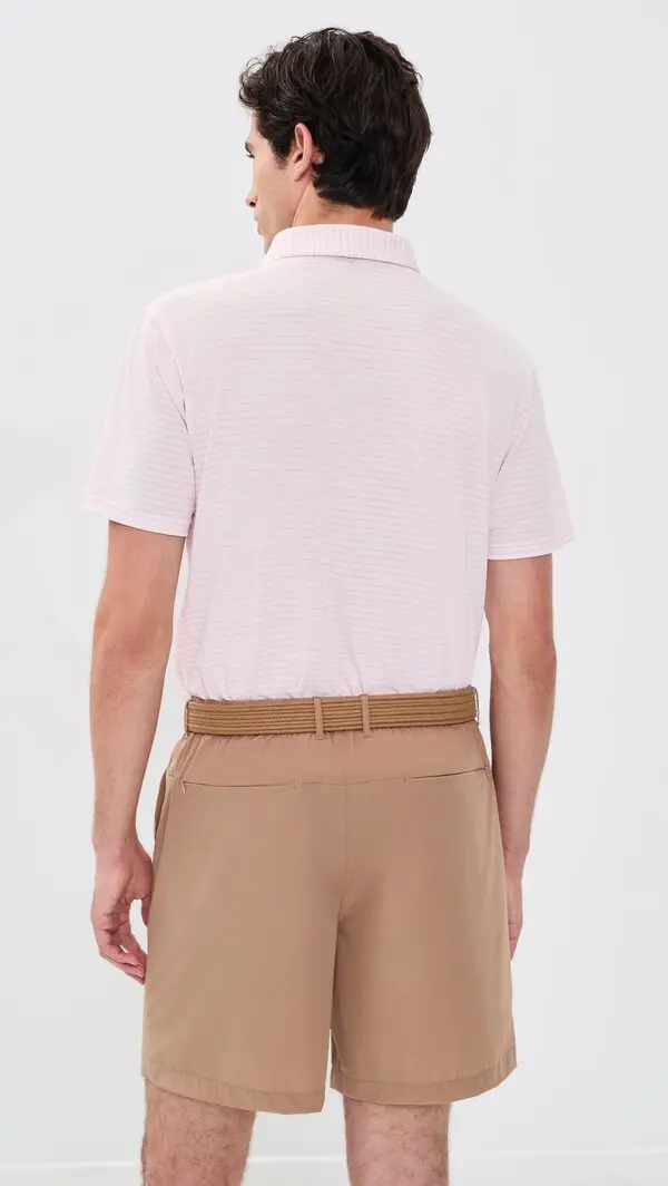QUIET GOLF Remy Stripe Polo