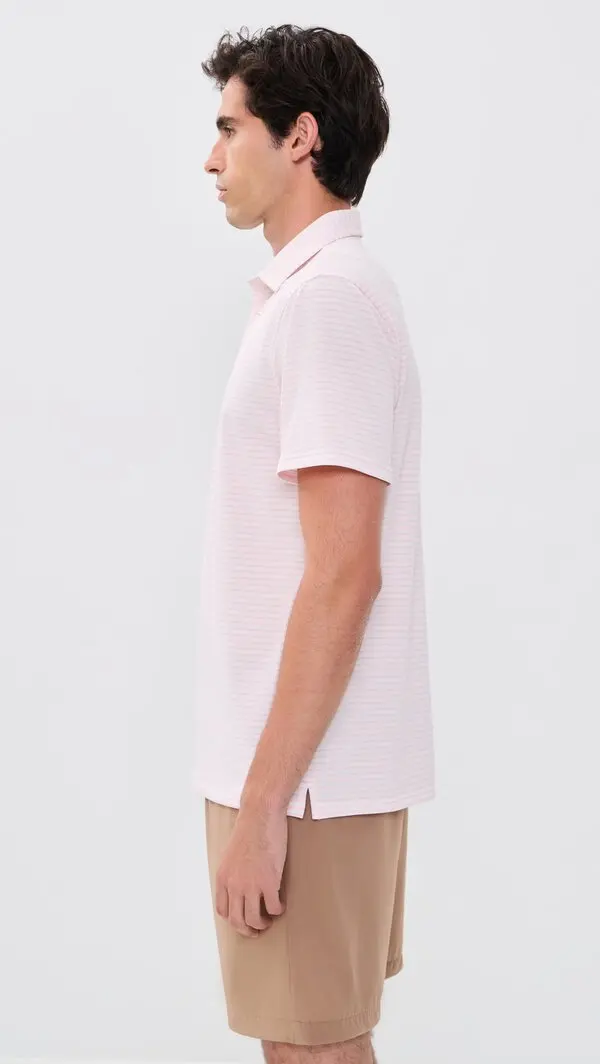 QUIET GOLF Remy Stripe Polo