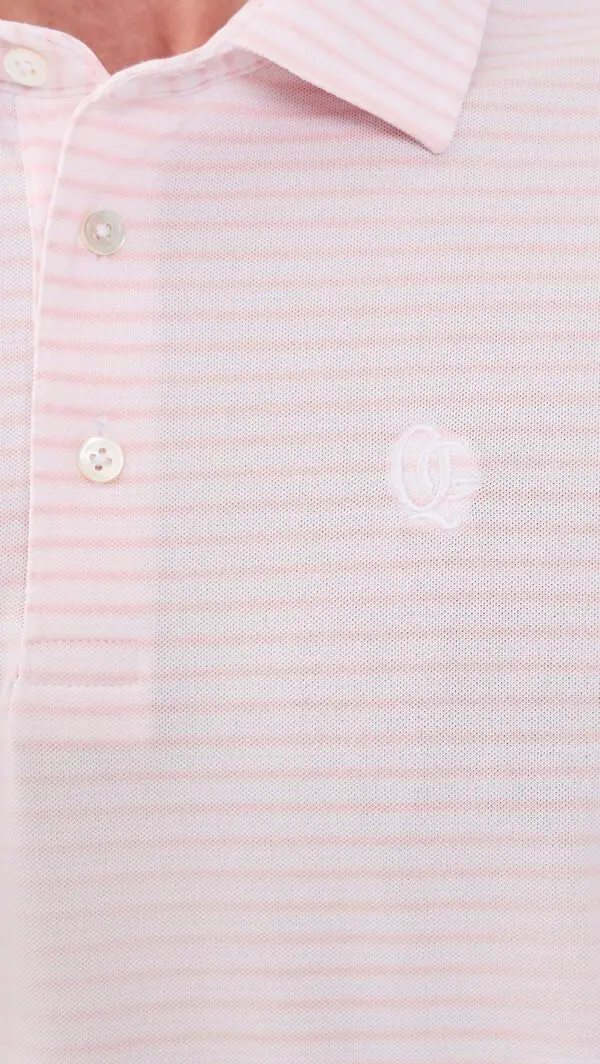 QUIET GOLF Remy Stripe Polo