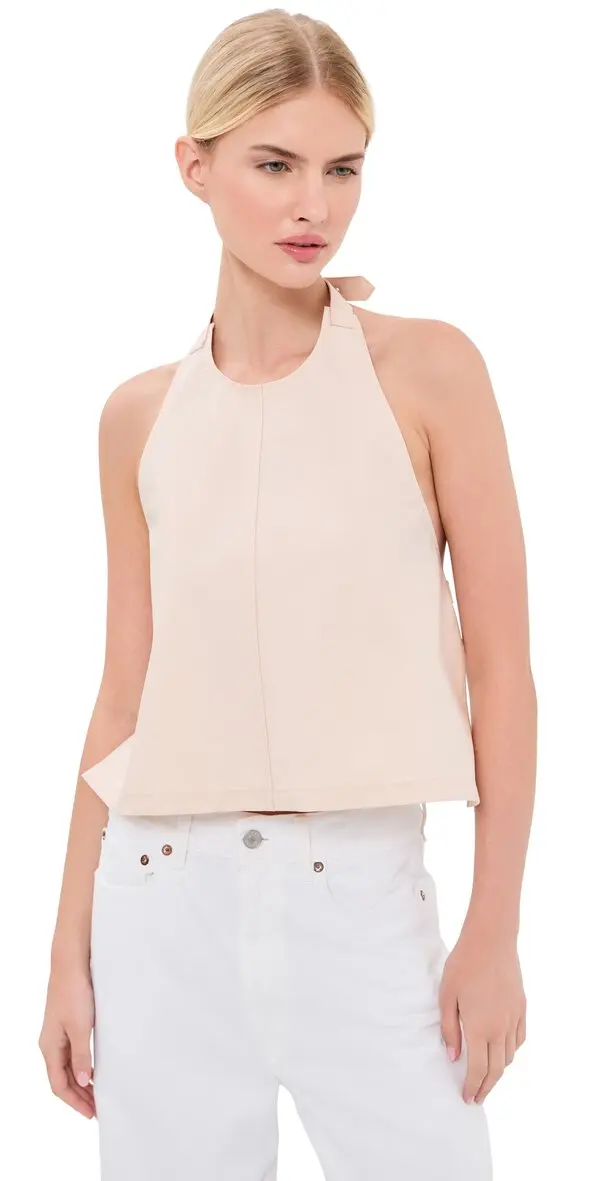 Wardrobe.NYC Clean Backless Halter Top