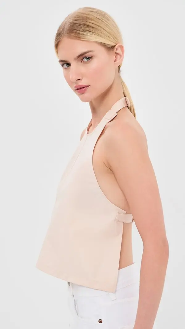 Wardrobe.NYC Clean Backless Halter Top